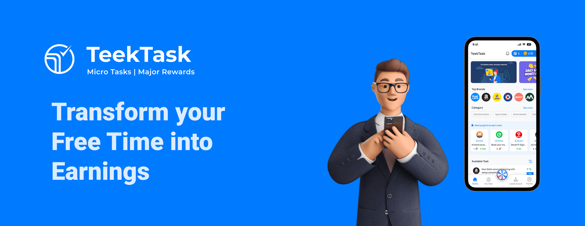 Teek Task: Earn Money Online Portfolio | TST Technology